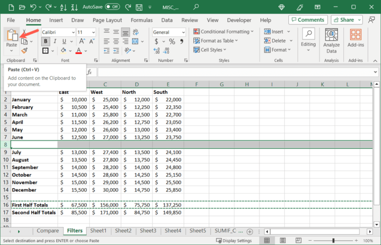 How to Move Rows in Microsoft Excel