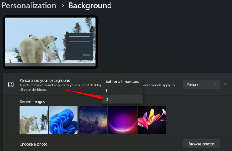 How to Set Different Wallpaper on Each Monitor in Windows 11 or 10