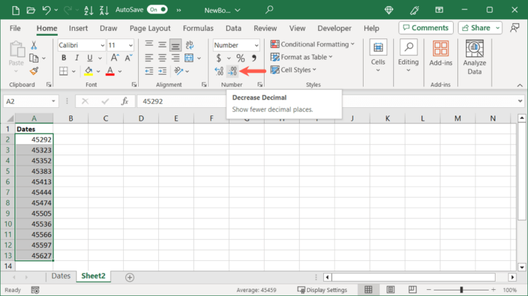 How to Convert Dates to Numbers in Microsoft Excel