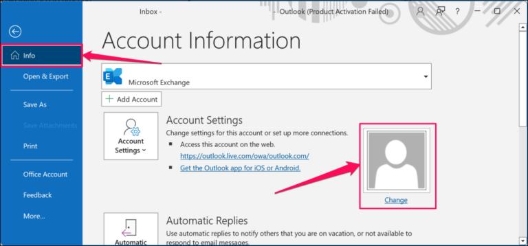How to Change Your Profile Picture in Microsoft Outlook