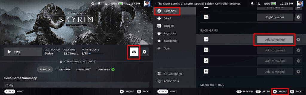 How to Change Screenshot Button in Steam or Steam Deck